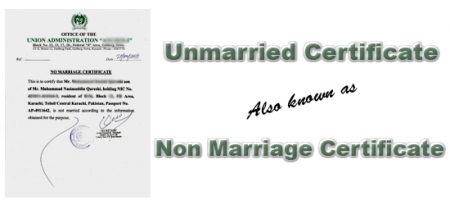 UnMarried Certificate Karachi to Prove Single Status
